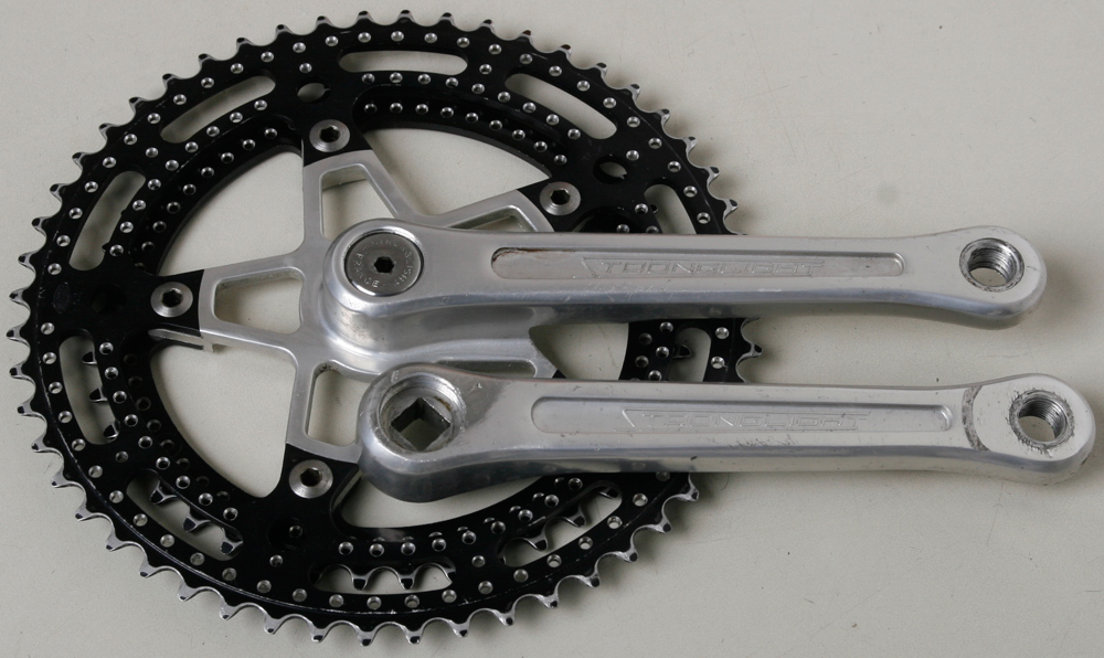 CSD43 STRONGLIGHT 105 Ter BIS 170mm , 52/42T black drilled rings 122mm ...