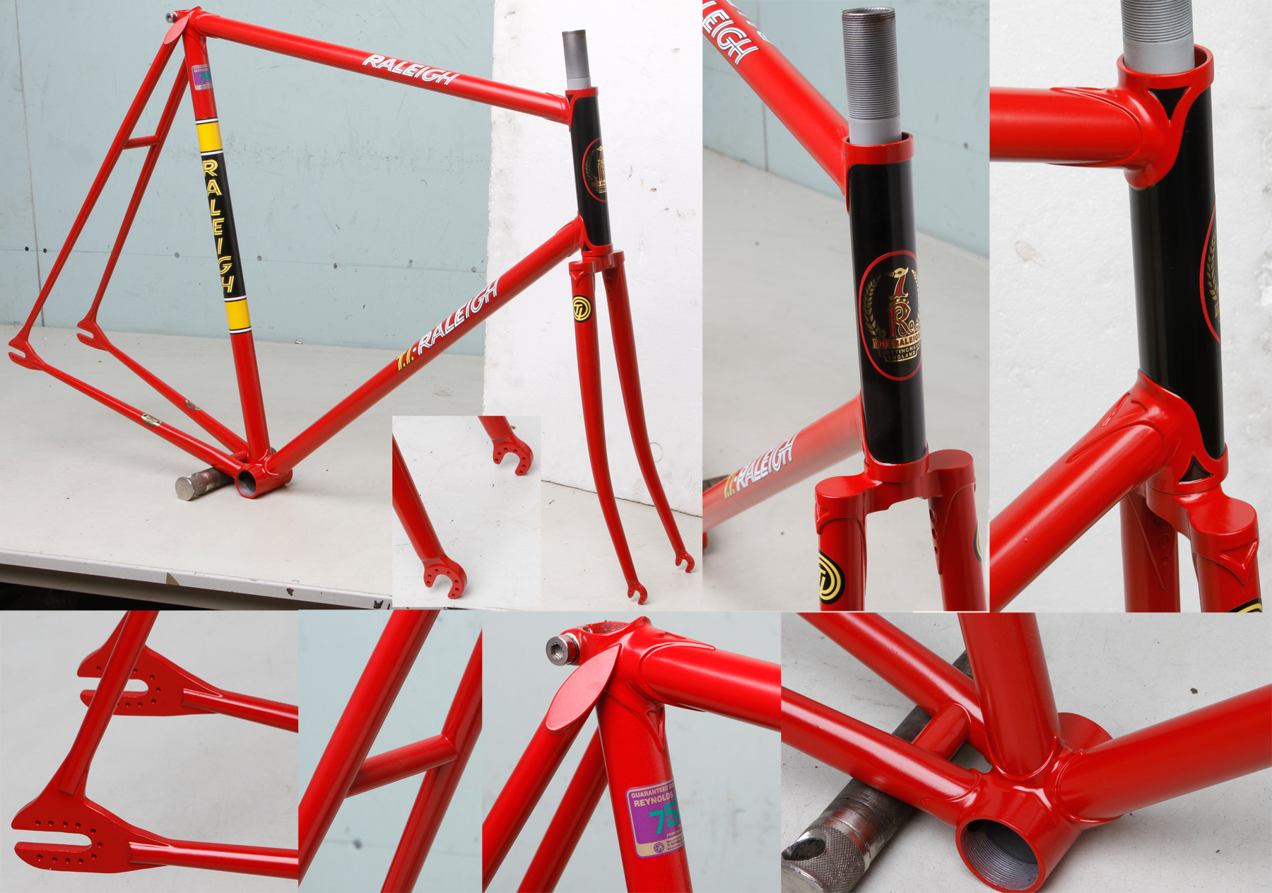 RALEIGH 753 TRACK FRAME c1983 SBDU built