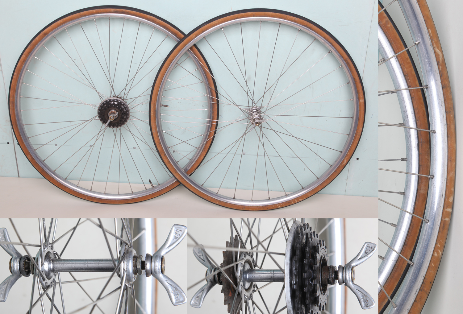 MAVIC CARTRIDGE BEARING FREEWHEEL HUBS on 36H 27 x 1 1/4in UNMARKED ...