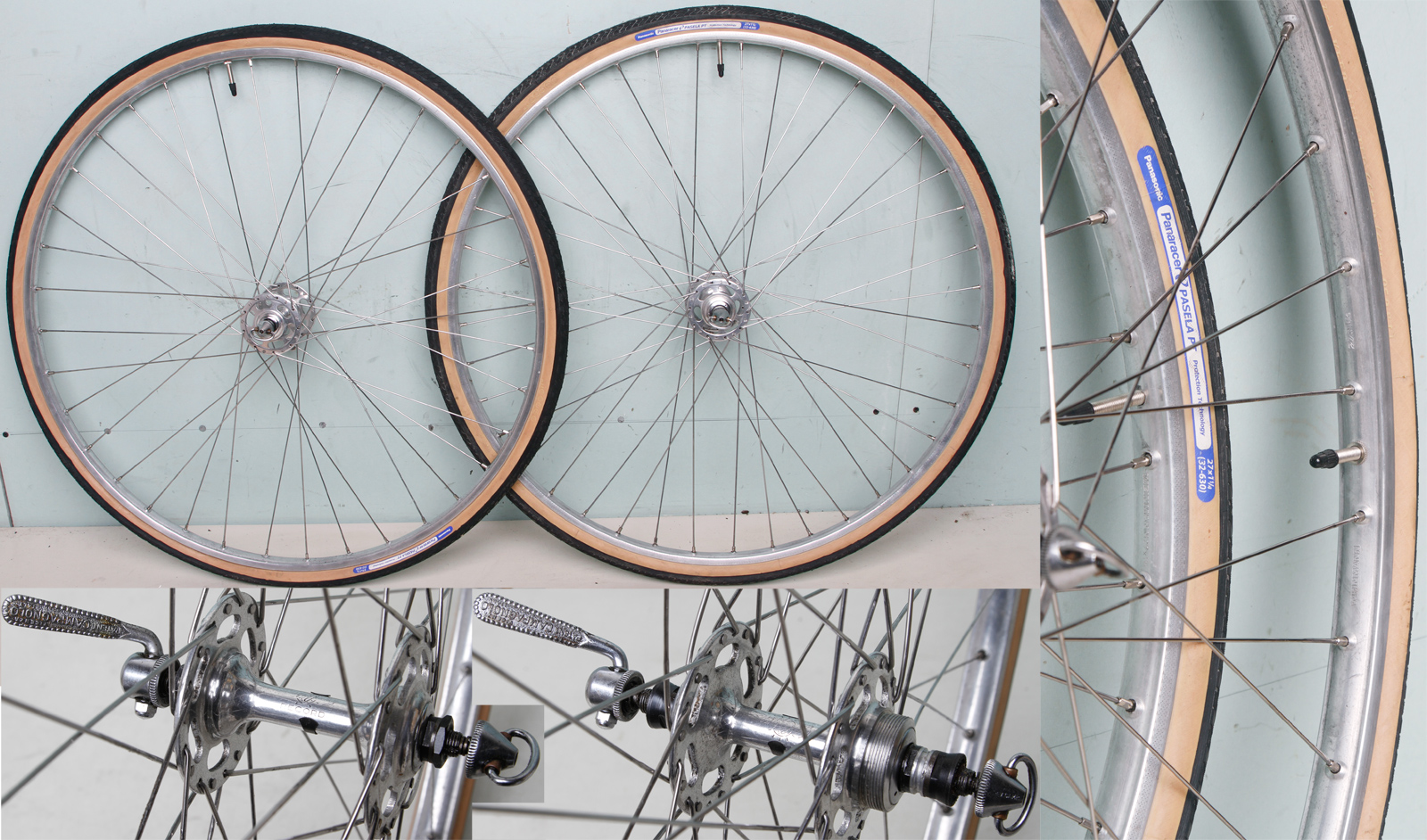 CAMPAGNOLO RECORD LARGE FLANGE FREEWHEEL HUBS on 27 x 1 1/4in 36/40H ...