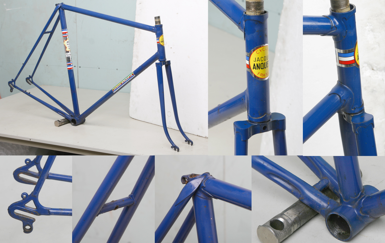 JACQUES ANQUETIL ROAD FRAME Bernard Carré built c1967
