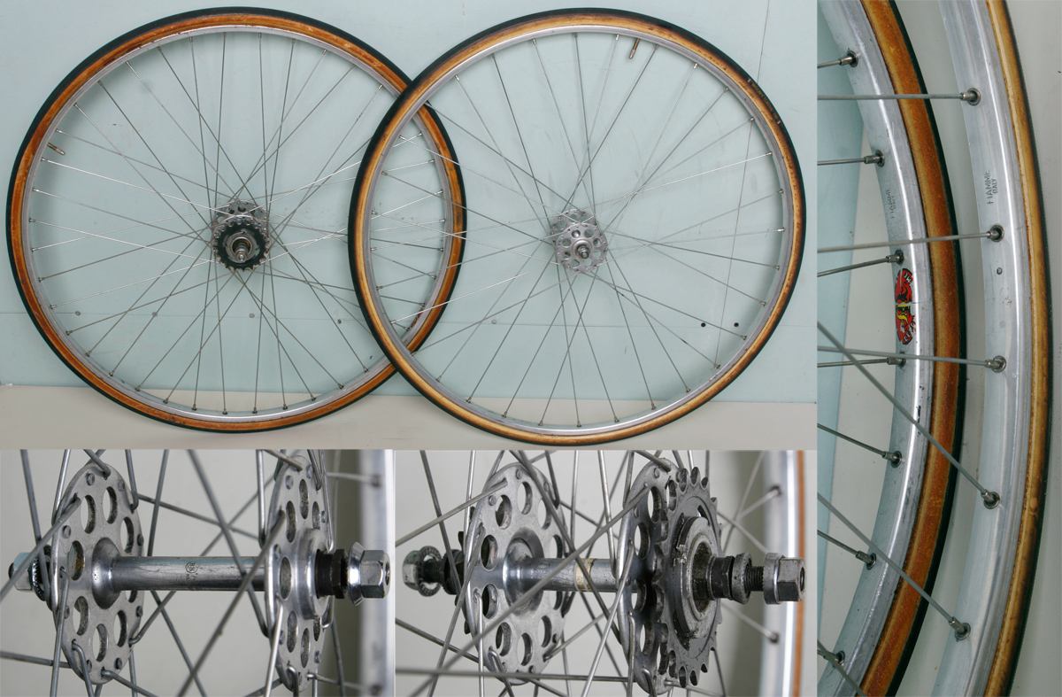 AIRLITE LARGE FLANGE TRACK DOUBLE FIXED 32/40H hubs on FIAMME SPRINT ...