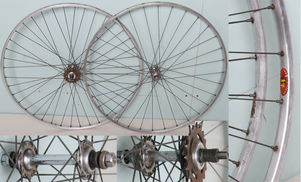 AIRLITE SMALL FLANGE GEAR/FIXED HUBS on 32/40H FIAMME SPRINT RIMS very ...